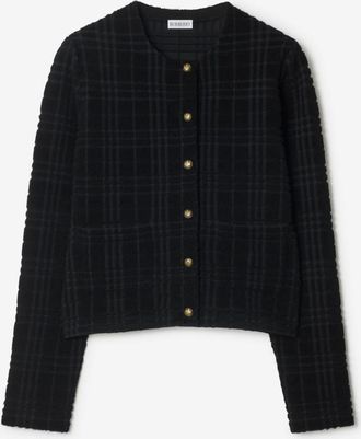 Burberry Veste en laine m&eacute;lang&eacute;e