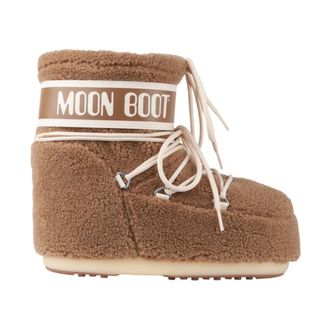 Moon Boot Femme, Chaussures, Brun, Taille: 36 EU Icon Low Fleece Bottes