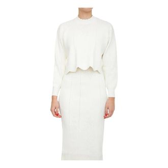 Twinset Damen, Strickwaren, Wei&szlig;, XSGr&ouml;&szlig;e