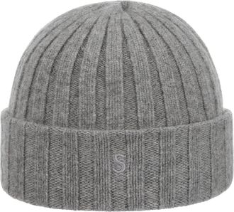 Stetson Surth Kaschmir Winterm&uuml;tze Damen Herren Strickm&uuml;tze 100% Kaschmirwolle Herbst Winter grau One Size