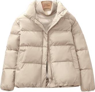 Generic Anorak Femme Avec Capuche Doudoune Légère Femme 2024 Down Cotton Cotton Short Versatile Fashion Small People Bread Clothing Winter Thickened Stand Up 