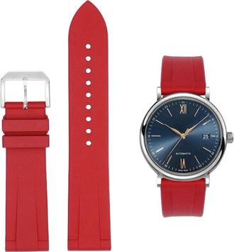 Generic Fluorkautschuk-Uhrenarmband f&uuml;r Pilot Portofino Band f&uuml;r Armband Schnellverschlussarmband 20mm 22mm