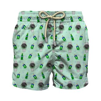 MC2 Saint Barth Homme, Maillots de bain, Vert, Taille: XL Lighting Micro Fantasy Swim Shorts