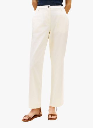 Tommy Hilfiger Pantalon droit en coton m&eacute;lang&eacute;