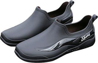 Generic Bottes courtes en caoutchouc antid&eacute;rapantes pour homme - Pour le travail de cuisine, la p&ecirc;che, le travail, Noir, 43 EU