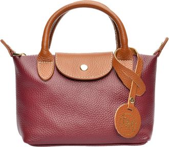 Roberta M Violette Lederhandtasche