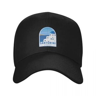 Generic Casquettes de Baseball pour Hommes Hommes, Santorrini Gr&egrave;ce Embl&egrave;me r&eacute;tro Casquette de Baseball Capuche dAlpinisme Casquette de p&ecirc;che Marque de Luxe P