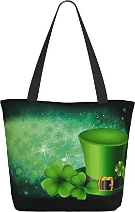 AOOEDM Green Hat Good Luck Ladies Shopping Bag 13x11x7in.Le cadeau parfait pour la Saint-Valentin.Cest de la Saint-Valentin pour maman, fille, &eacute;pouse, etc