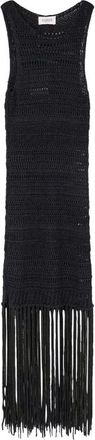 Laneus Femme, Robes, Noir, Taille: 34 FR Crochet Maxi Dress