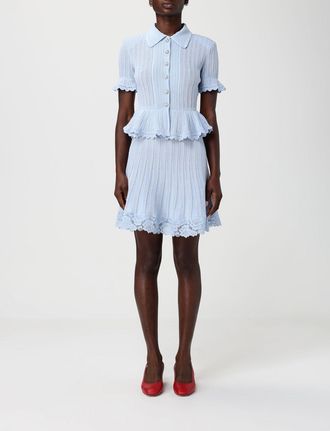 Self Portrait Kleid SELF-PORTRAIT Damen Farbe Blau