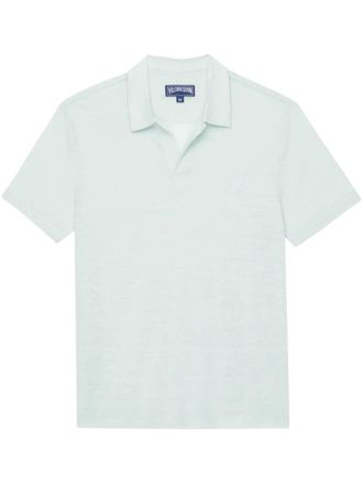 Vilebrequin polo en lin - Bleu