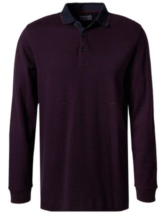 Pierre Cardin Herren Polo-Shirt Langarm Polo Longsleeve | M&auml;nner Polo-Hemd | 3 Knopf | Modern Fit | Pomegranate 4221 | 3XL