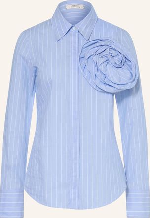 Dorothee Schumacher Dorothee Schumacher Hemdbluse Striped Power Mit Abnehmbarer Applikation blau