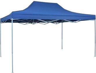 vidaXL Tente de r&eacute;ception pliable professionnelle 3x4 m Acier Bleu Vidaxl