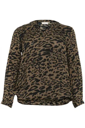 Kaffe Curve Langarmbluse Bluse langarm KCdiana Gro&szlig;e Gr&ouml;&szlig;en