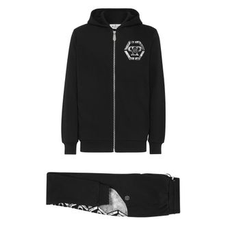 Philipp Plein Homme, Combinaisons et Ensembles, Noir, Taille: 3XL Skull And Plein Tracksuit