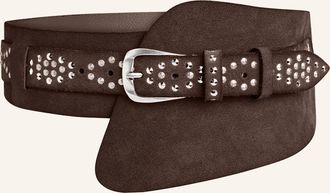 B.Belt B.Belt G&uuml;rtel Mit Nieten braun