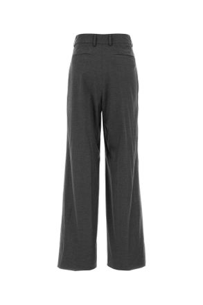 Pantaloni Torino Pleated Virgin Wool Trousers - Gray