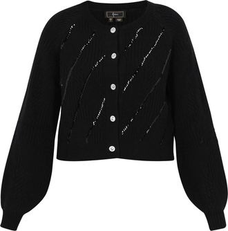 Faina Strickjacke Frauen Schwarz