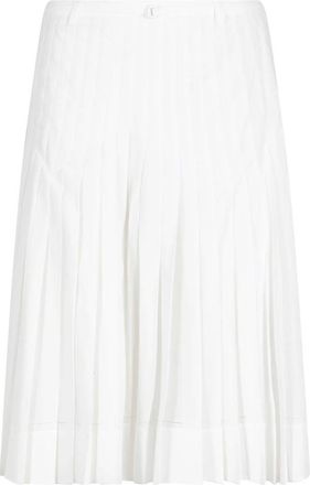 Low Classic LOW Classic, Femme, Jupes, Blanc, Taille: 40 FR Pleated Midi Skirt