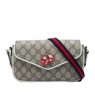 Gucci Sac bandouli&egrave;re en toile Pre-owned - Femme - Pre-owned - Beige - Taille: ONE Size