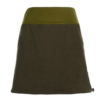 vishes Alternative Bekleidung - Thermorock Warmer Damen Winterrock kurz Minirock aus ECO-Fleece Olive 40-42