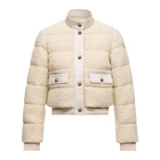 Moncler Blandy Short Down Jacket - - Jackets - Damen - Beige - L