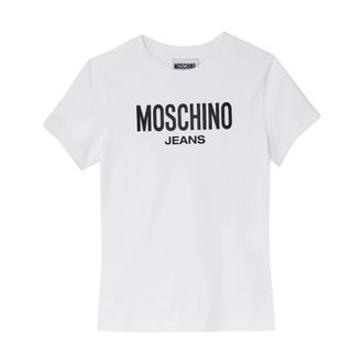Moschino Femme, Tops, Blanc, Taille: 36 FR T-Shirt Logo