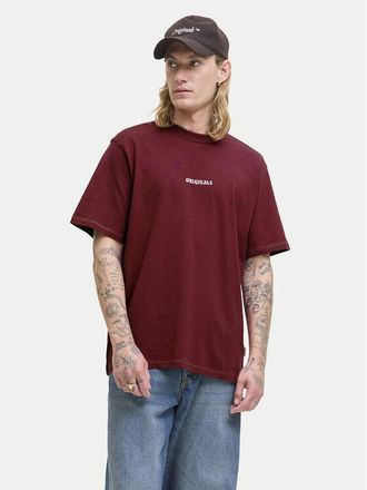 Jack & Jones Jack & Jones T-Shirt Meadows Minimal 12283630 Rot Loose Fit