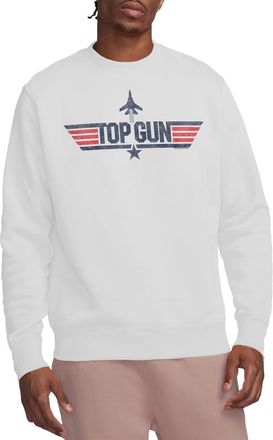 Top Gun Unisex Paramount, Logo White Crew Sweatshirt, wei&szlig;, L