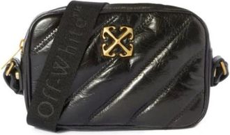 Off-white Femme, Sacs, Noir, Taille: ONE Size Sac bandouli&egrave;re matelass&eacute; Arrow en cuir