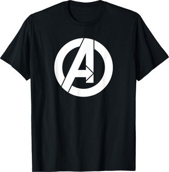 MARVEL Avengers White A Logo T-Shirt