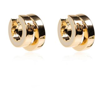 Tory Burch Logo Ohrringe - - Accessories - Damen - Gelb - ONE SIZE