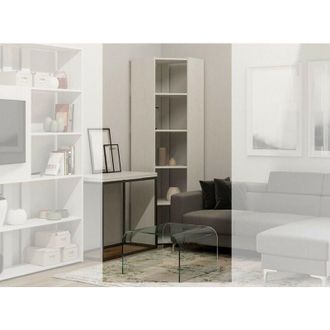 Les Tendances Biblioth&egrave;que dangle 5 niveaux fr&ecirc;ne blanc Kalo A L 60cm