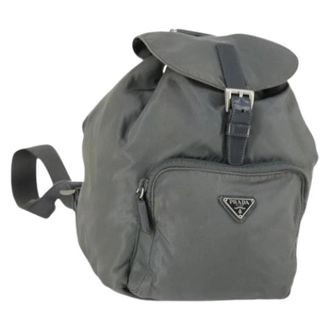 Prada Pre-owned Nylon Rucksack - - Pre-owned - Damen - Grau - ONE SIZE