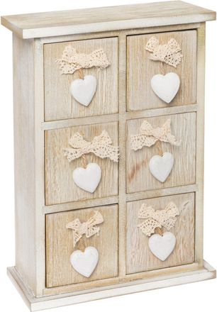 My Flair Lenni Mini Kommode mit 6 Schubladen, Organizer f&uuml;r Kleidung, Mehrfarbig, einzigartig