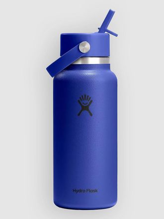 Hydro Flask 32 Oz Wide Flex Straw Cap Flasche capri blue