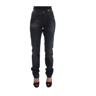 John Galliano Baumwollmischung Boyfriend Fit Jeans - - Jeans - Damen - Blau - W26
