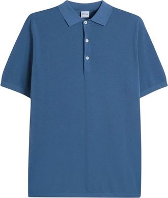 Aspesi Homme, Tops, Bleu, Taille: 2XL Polo Cotone Piquet Tinto Capo