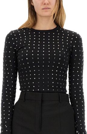 Sportmax Crystal-Embellished Blouse - Black
