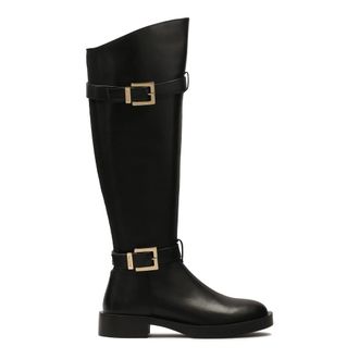 Kazar Klassische schwarze Stiefel mit Schnallen verziert am oberen Teil.Dieses Produkt f&auml;llt klein aus. - - Shoes - Damen - Schwarzk - 38 EU