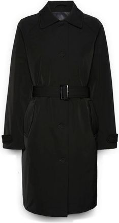 Elena Miro Femme, Manteaux, Noir, Taille: 52 FR Longue doudoune avec ceinture