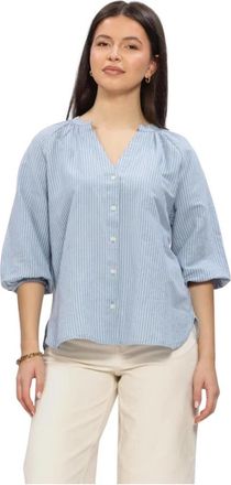 Selected Cleo-Alberta Leinenmischhemd - - Blouses & Shirts - Damen - Blau - S