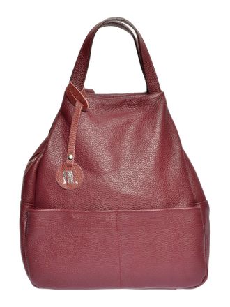 Anna Luchini Weinfarbe Rindsledertasche