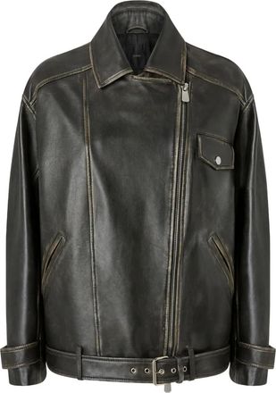 Pinko veste en cuir - Noir