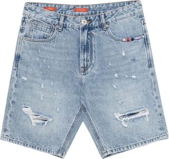 Gianni Lupo Homme, Shorts, Bleu, Taille: W30 Denim Shorts