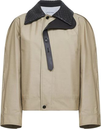 Bottega Veneta Femme, Vestes, Beige, Taille: 36 FR Blouson en coton