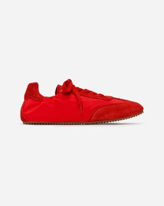 Arket Sneaker Aus Veloursleder Und Nylon -Rot