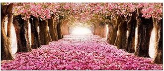 Homemania HM20KNV70x100-57 Bild Baum Landschaft Wohnzimmer Schlafzimmer Mehrfarbig Polyester Holz 70 x 3 x 100 cm