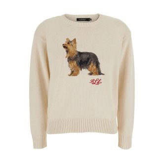 Ralph Lauren Pullover mit Rundhalsausschnitt - - Knitwear - Damen - Beige - M